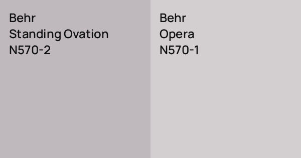 Behr Standing Ovation vs. Behr Opera comparison