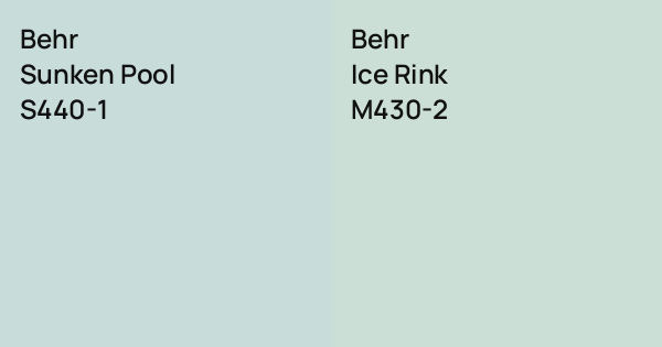 Behr Sunken Pool vs. Behr Ice Rink comparison