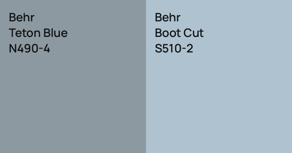 Behr Teton Blue vs. Behr Boot Cut comparison