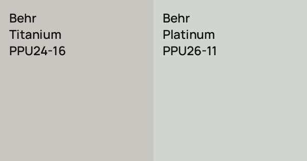 Behr Titanium vs. Behr Platinum comparison