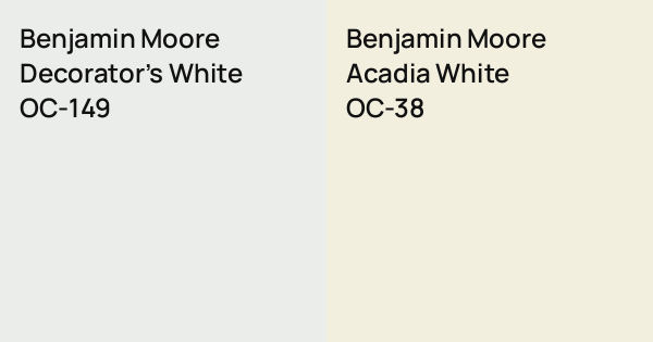 Acadia White By Benjamin Moore