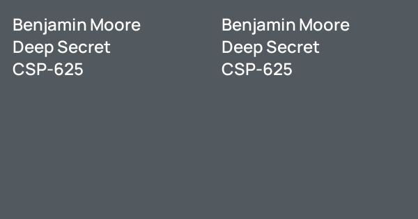 Benjamin Moore Deep Secret vs. Benjamin Moore Deep Secret comparison