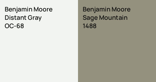 Distant Grey Benjamin Moore