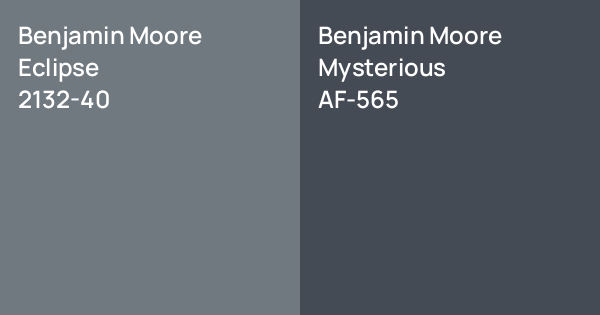 Benjamin Moore Eclipse vs. Benjamin Moore Mysterious comparison