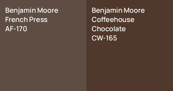 Benjamin Moore French Press vs. Benjamin Moore Coffeehouse Chocolate ...