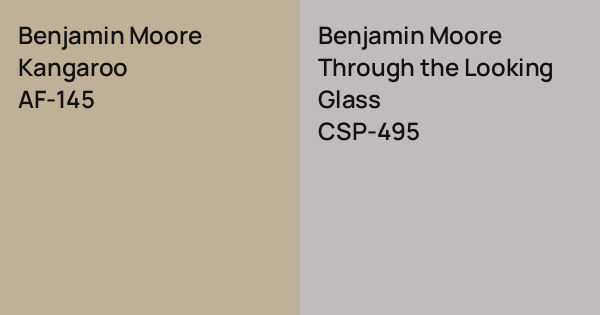 Benjamin Moore Kangaroo vs. Benjamin Moore Through the Looking Glass ...