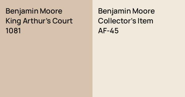 Benjamin Moore King Arthur's Court vs. Benjamin Moore Collector's Item ...