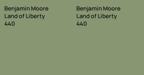 Benjamin Moore Land of Liberty vs. Benjamin Moore Land of Liberty comparison
