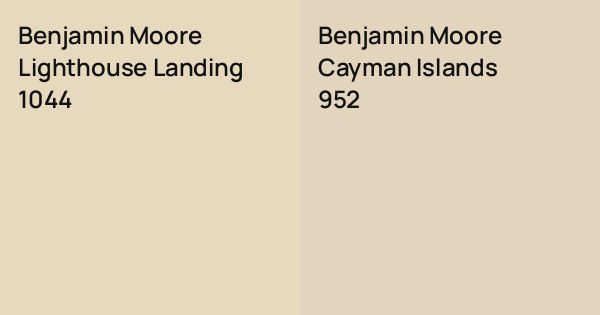 Benjamin Moore Lighthouse Landing vs. Benjamin Moore Cayman Islands ...