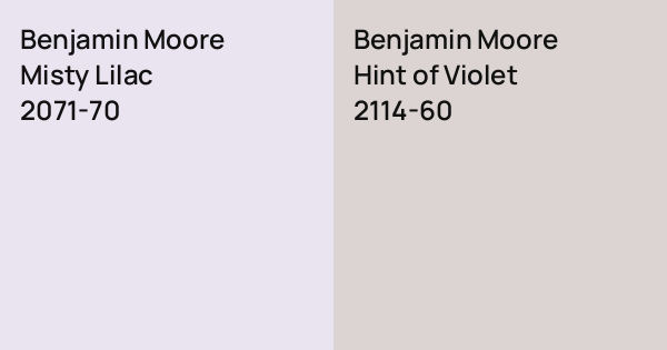 Hint Of Violet Benjamin Moore