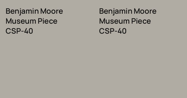 Benjamin Moore Museum Piece vs. Benjamin Moore Museum Piece comparison