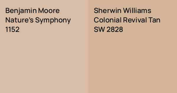 Benjamin Moore Nature's Symphony vs. Sherwin Williams Colonial Revival ...