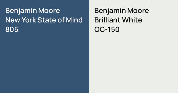Benjamin Moore New York State of Mind vs. Benjamin Moore Brilliant ...