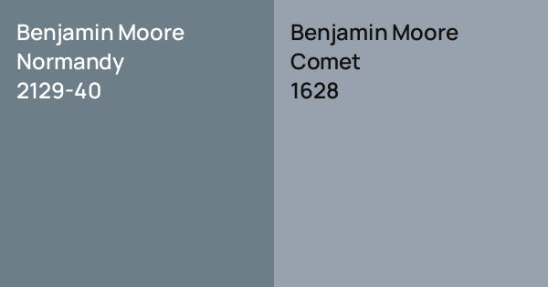Benjamin Moore Normandy vs. Benjamin Moore Comet comparison