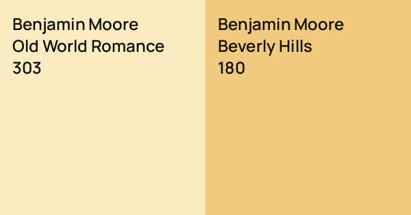 Benjamin Moore Old World Romance vs. Benjamin Moore Beverly Hills ...