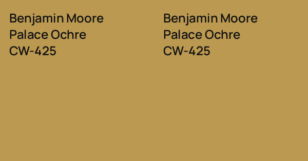 Benjamin Moore Palace Ochre vs. Benjamin Moore Palace Ochre comparison