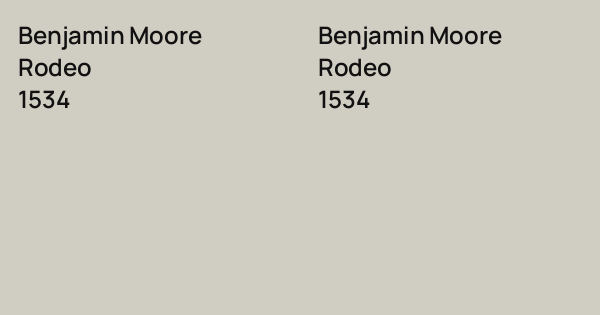 Benjamin Moore Rodeo vs. Benjamin Moore Rodeo comparison