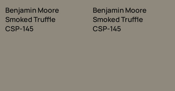 Benjamin Moore Smoked Truffle vs. Benjamin Moore Smoked Truffle comparison