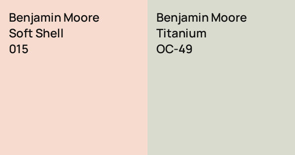 Benjamin Moore Soft Shell vs. Benjamin Moore Titanium comparison