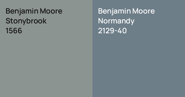 Benjamin Moore Stonybrook vs. Benjamin Moore Normandy comparison