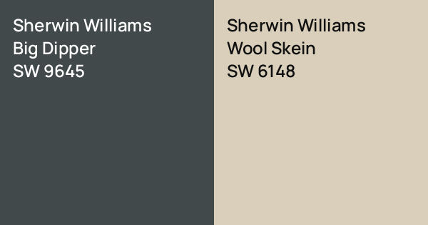 Sherwin Williams Big Dipper vs. Sherwin Williams Wool Skein comparison
