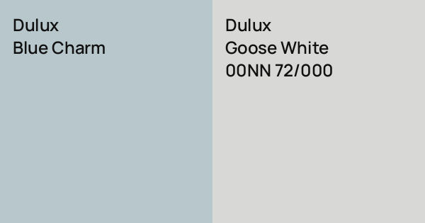 Dulux Coastal Grey vs. Dulux Goose White comparison