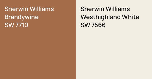 Sherwin Williams Brandywine vs. Sherwin Williams Westhighland White ...