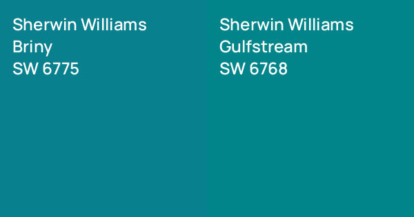 Sherwin Williams Briny vs. Sherwin Williams Gulfstream comparison