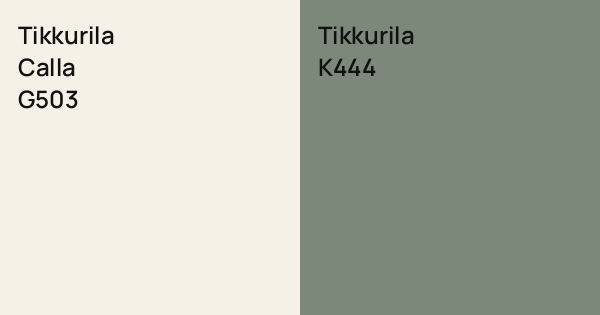 Tikkurila Calla vs. Tikkurila K444 comparison