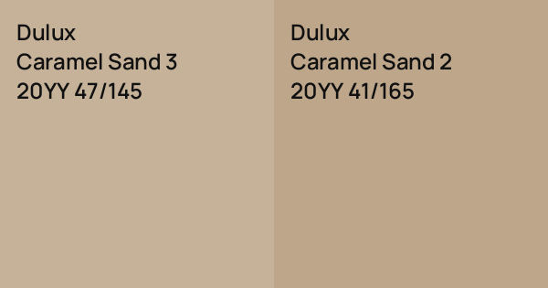 Dulux Caramel Sand 3 vs. Dulux Caramel Sand 2 comparison