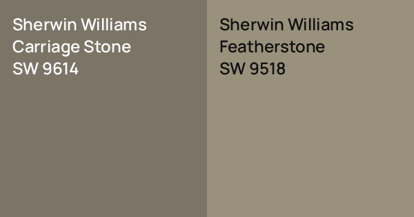Sherwin Williams Carriage Stone vs. Sherwin Williams Featherstone ...
