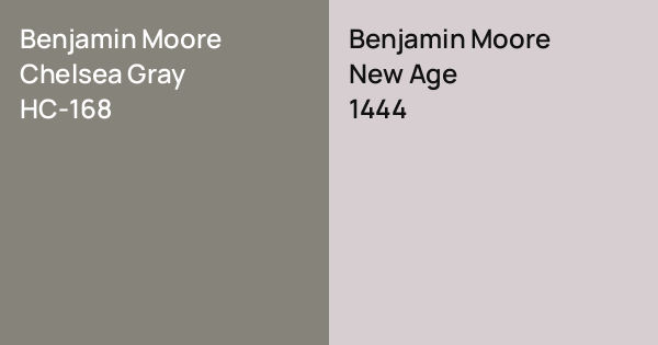 Benjamin Moore Chelsea Gray vs. Benjamin Moore New Age comparison