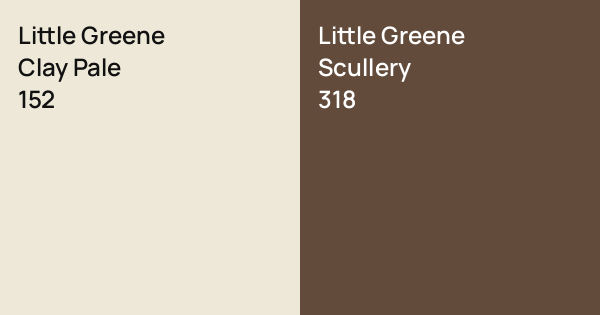 Little Greene Clay Pale vs. Little Greene Scullery comparison