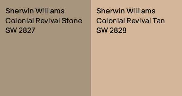 Sherwin Williams Colonial Revival Stone vs. Sherwin Williams Colonial ...