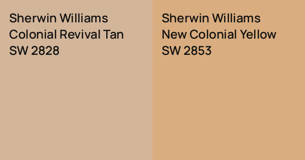 Sherwin Williams Colonial Revival Tan vs. Sherwin Williams New Colonial ...
