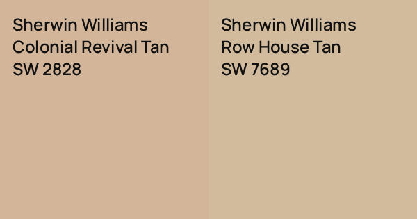 Sherwin Williams Colonial Revival Tan vs. Sherwin Williams Row House ...