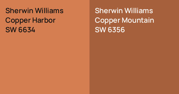 Sherwin Williams Copper Harbor vs. Sherwin Williams Copper Mountain ...