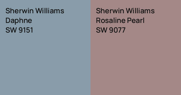 Sherwin Williams Daphne vs. Sherwin Williams Rosaline Pearl comparison