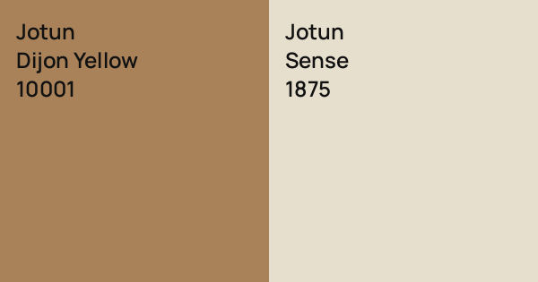 Jotun Dijon Yellow vs. Jotun Sense comparison