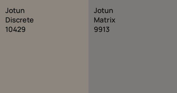Jotun Discrete vs. Jotun Matrix comparison