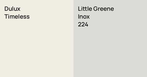 Dulux Timeless vs. Little Greene Inox comparison