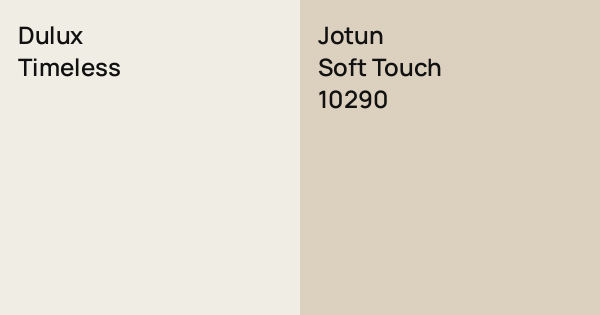 Dulux Timeless vs. Jotun Soft Touch comparison