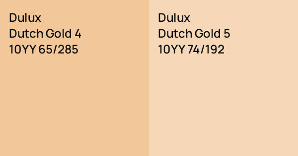 Dulux Dutch Gold 4 vs. Dulux Dutch Gold 5 comparison