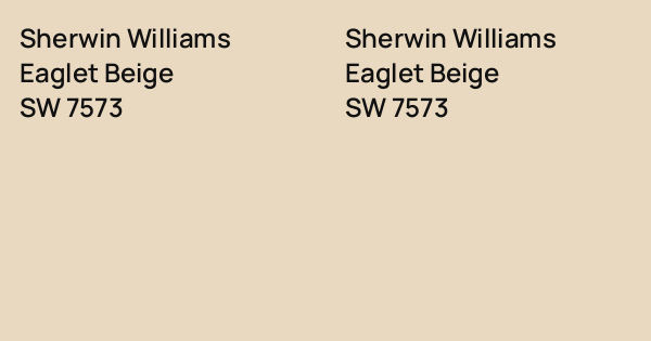 Sherwin Williams Eaglet Beige vs. Sherwin Williams Eaglet Beige comparison
