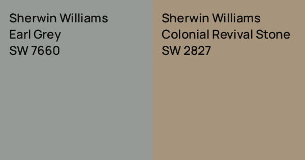 Sherwin Williams Earl Grey vs. Sherwin Williams Colonial Revival Stone ...