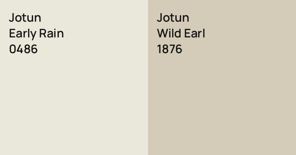 Jotun Early Rain vs. Jotun Wild Earl comparison