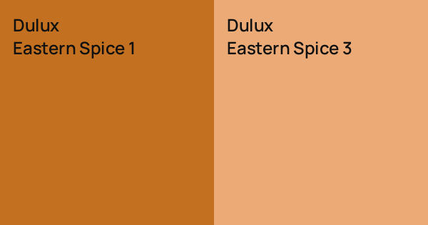 Dulux Eastern Spice 1 vs. Dulux Eastern Spice 3 comparison