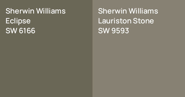 Sherwin Williams Eclipse vs. Sherwin Williams Lauriston Stone comparison