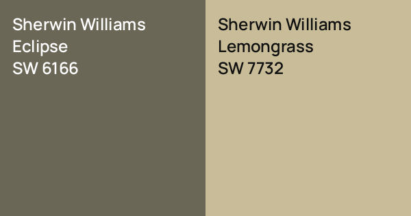 Sherwin Williams Eclipse vs. Sherwin Williams Lemongrass comparison
