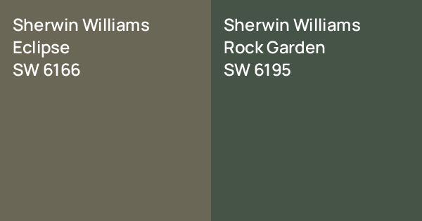 Sherwin Williams Eclipse vs. Sherwin Williams Rock Garden comparison
